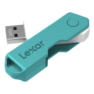 Lexar JumpDrive TwistTurn2 USB 2.0 Flash Drive, 64GB, Assorted Colors, LJDTT2-64GABOD20