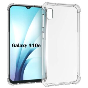 pushimei samsung a10e case,galaxy a10e case, soft tpu crystal transparent slim anti slip full-body protective phone case cover for samsung galaxy a10e (clear anti-shock tpu)