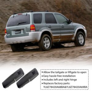 Rear Window Hinge Set Liftgate Glass Hinge Right & Left | for 2001-2007 Ford Escape 2005-2007 Mercury Mariner | #YL8Z78420A68BA, YL8Z78420A69BA, YL8Z-78420A68-BA, YL8Z-78420A69-BA