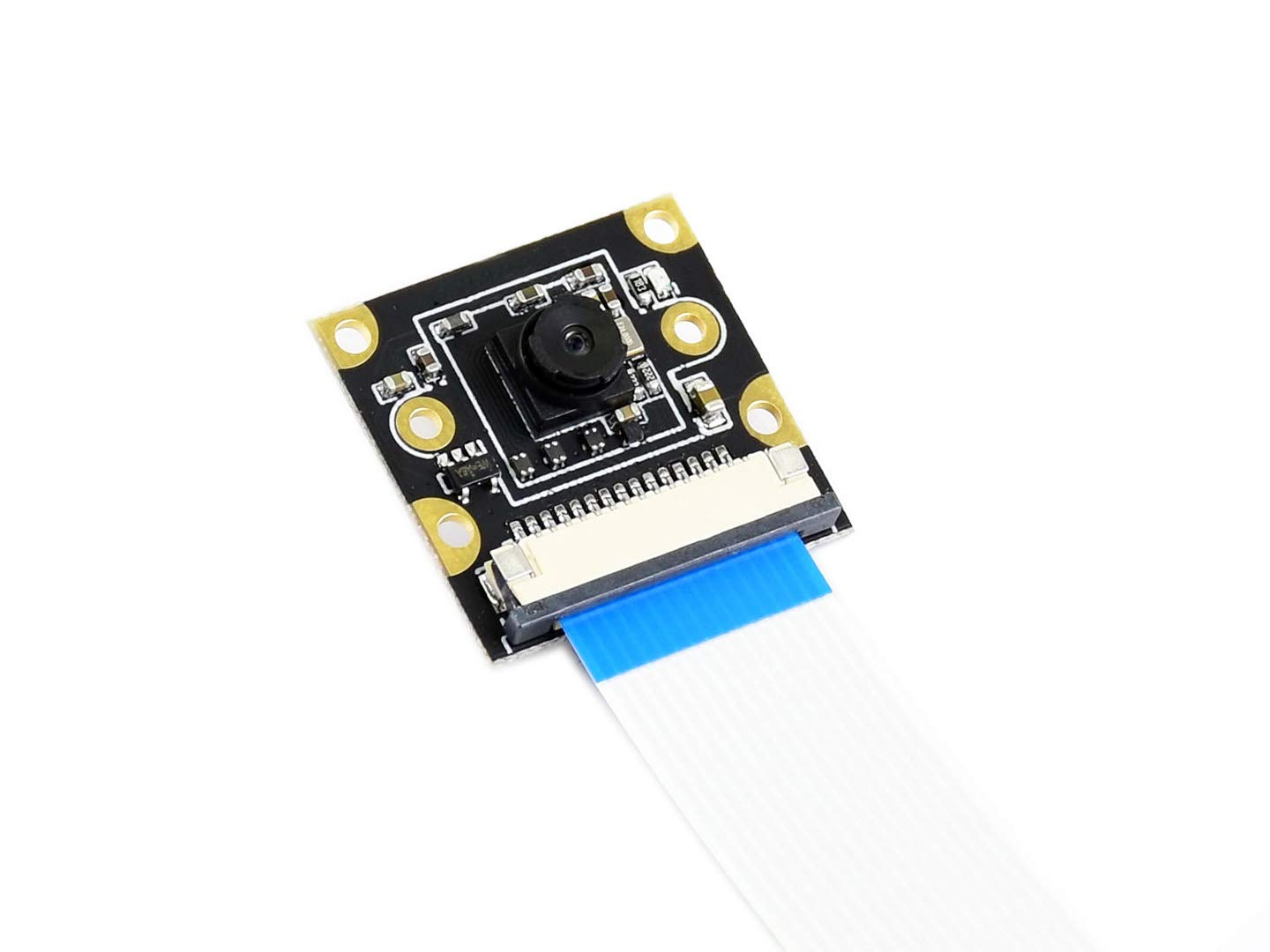 waveshare IMX219-120 Camera 3280 × 2464 Resolution 8 Megapixels 120 Degree Angle of View IMX219 Sensor Support Jetson Nano Developer Kit Compute Module 3/3+