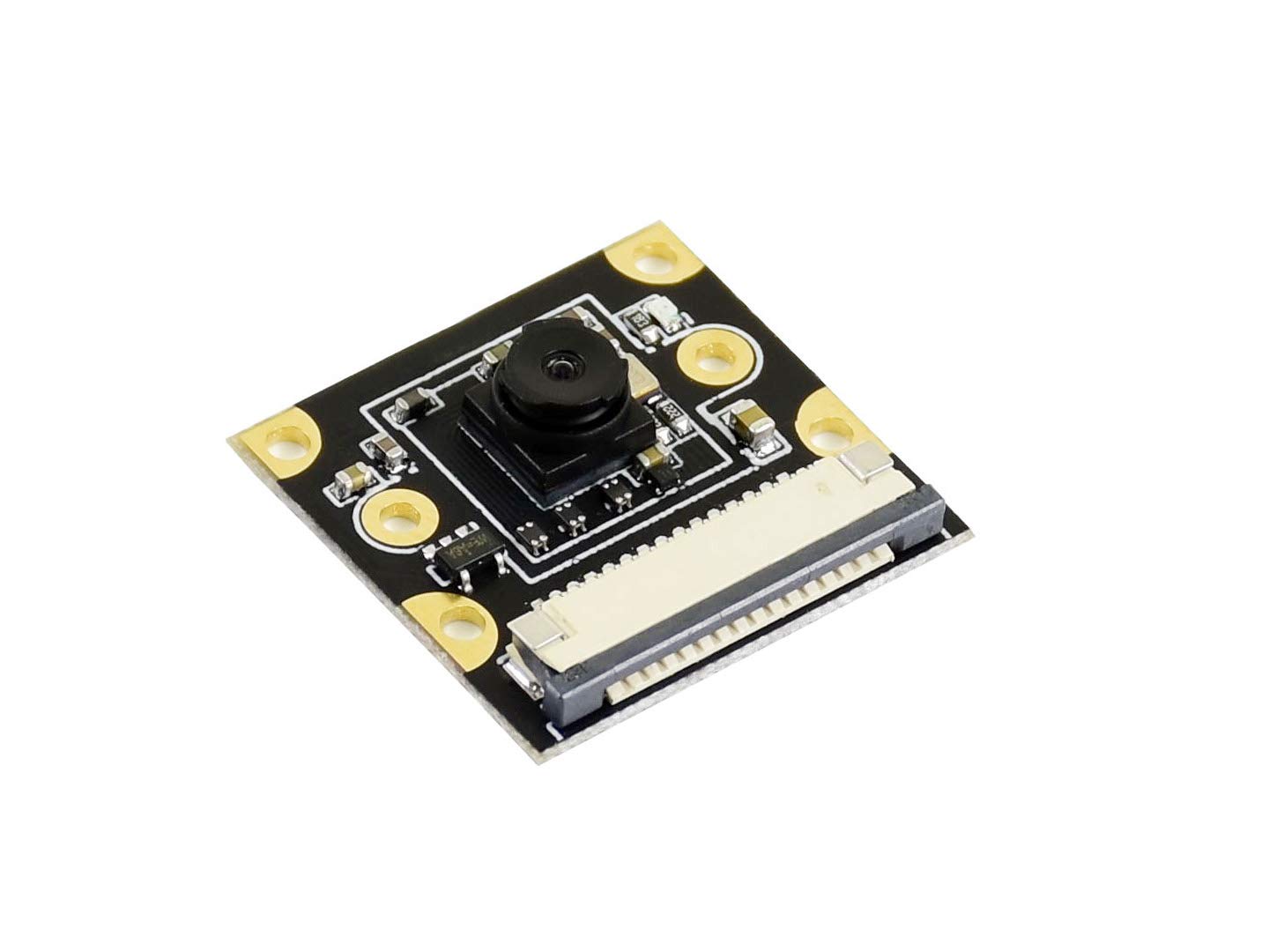 waveshare IMX219-120 Camera 3280 × 2464 Resolution 8 Megapixels 120 Degree Angle of View IMX219 Sensor Support Jetson Nano Developer Kit Compute Module 3/3+