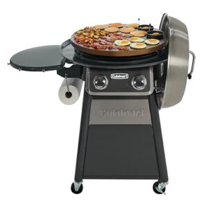 cuisinart cgg-888 outdoor stainless steel lid, 360° griddle cooking center