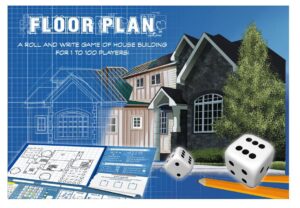 floor plan: a roll & write home design game, ages 8+, 1-100 players, 20 mins