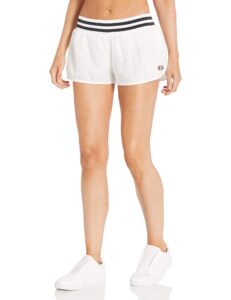 champion women's ripstop short, white, x small