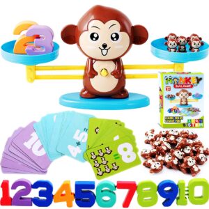 cozybomb™ monkey balance counting toys cool math games - stem preschool educational toys for 3 4 5 year olds cool math educational kindergarten - number toddler learning games for boys and girls