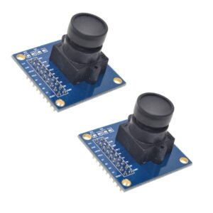 hiletgo 2pcs ov7670 640x480 0.3mega 300kp vga cmos camera module i2c for arduino arm fpga