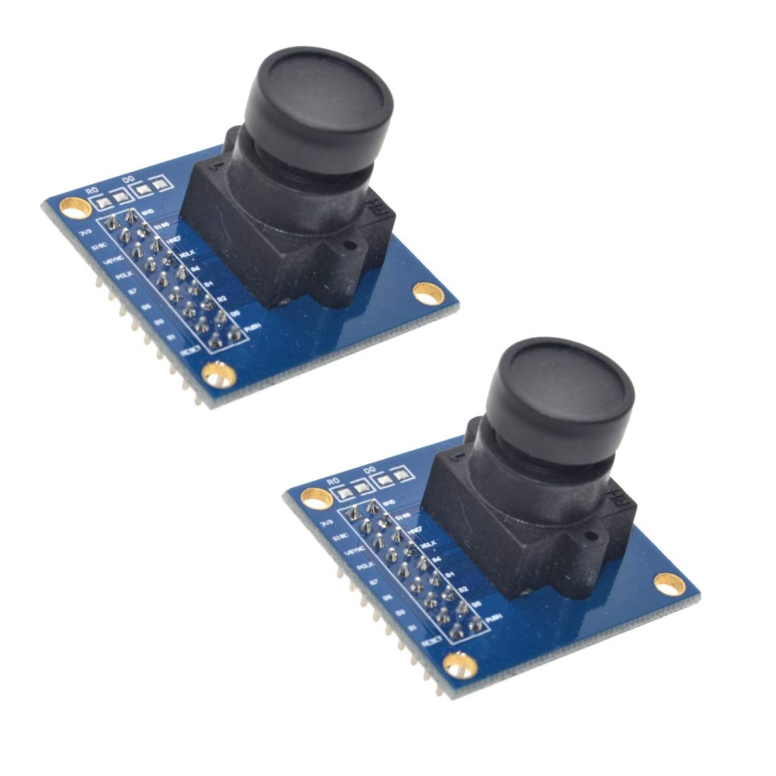 HiLetgo 2pcs OV7670 640x480 0.3Mega 300KP VGA CMOS Camera Module I2C for Arduino ARM FPGA