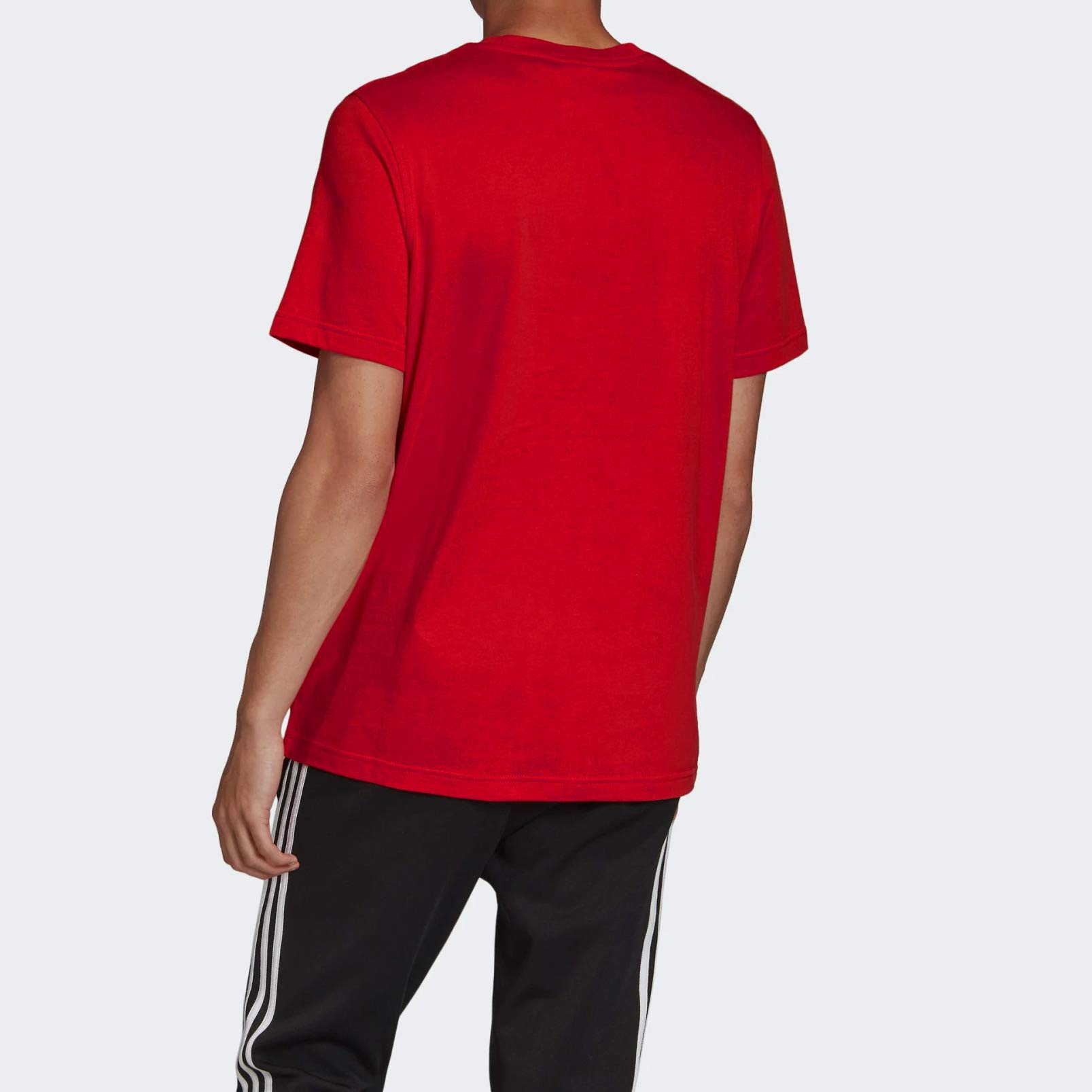 adidas Originals Men's Trefoil T-Shirt, Lush Red, S