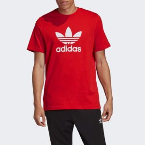 adidas Originals Men's Trefoil T-Shirt, Lush Red, S