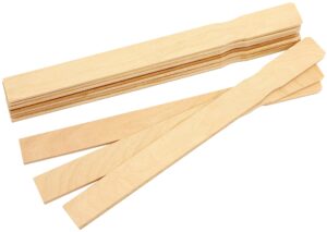 10 pack, wood paint stir sticks, 12 inch pack of 10 paint stirrers, garden markers, mixing sticks for epoxy resin by craftysticks