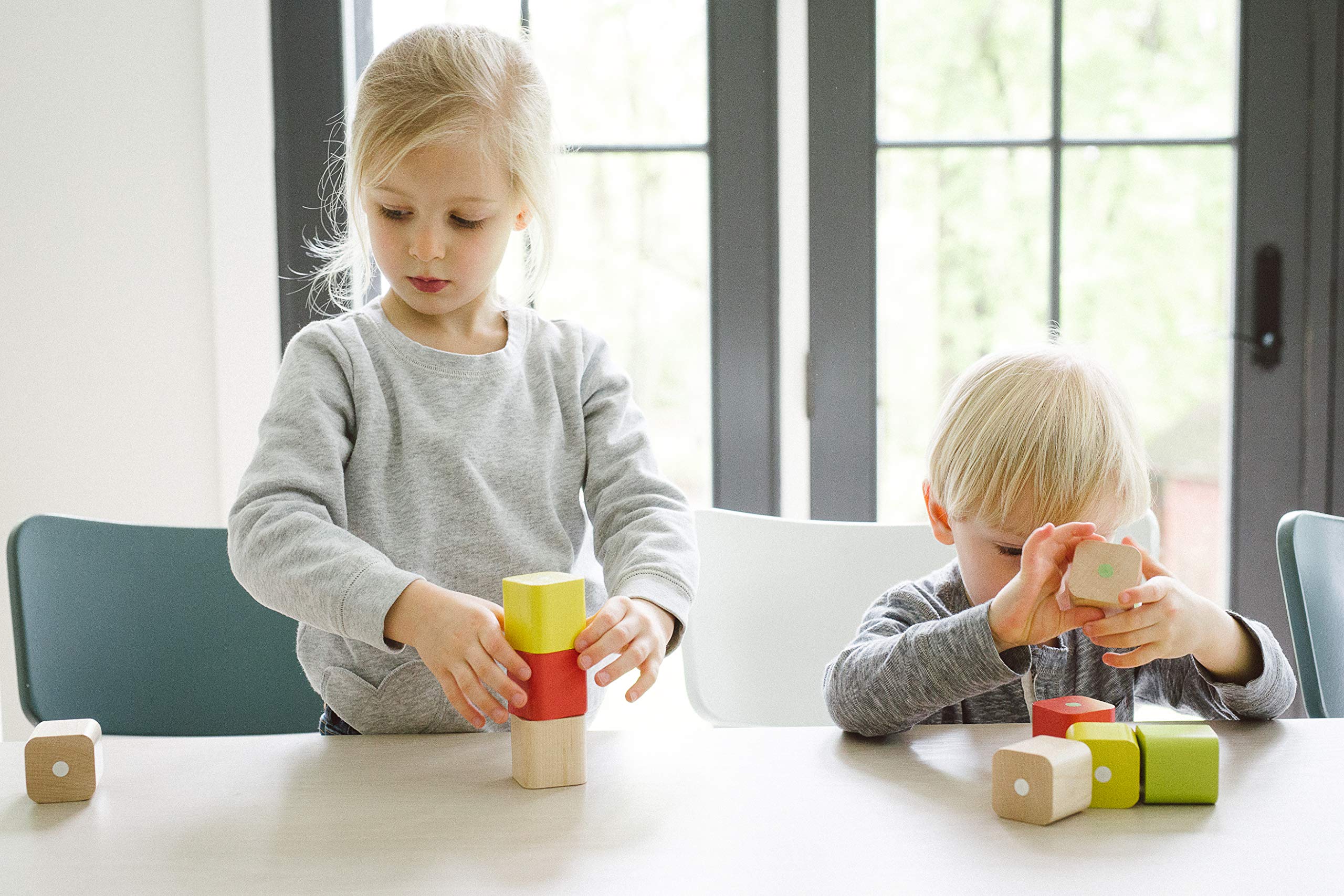 Tegu 6 Piece Magnetic Baby’s First Building Blocks, Tints