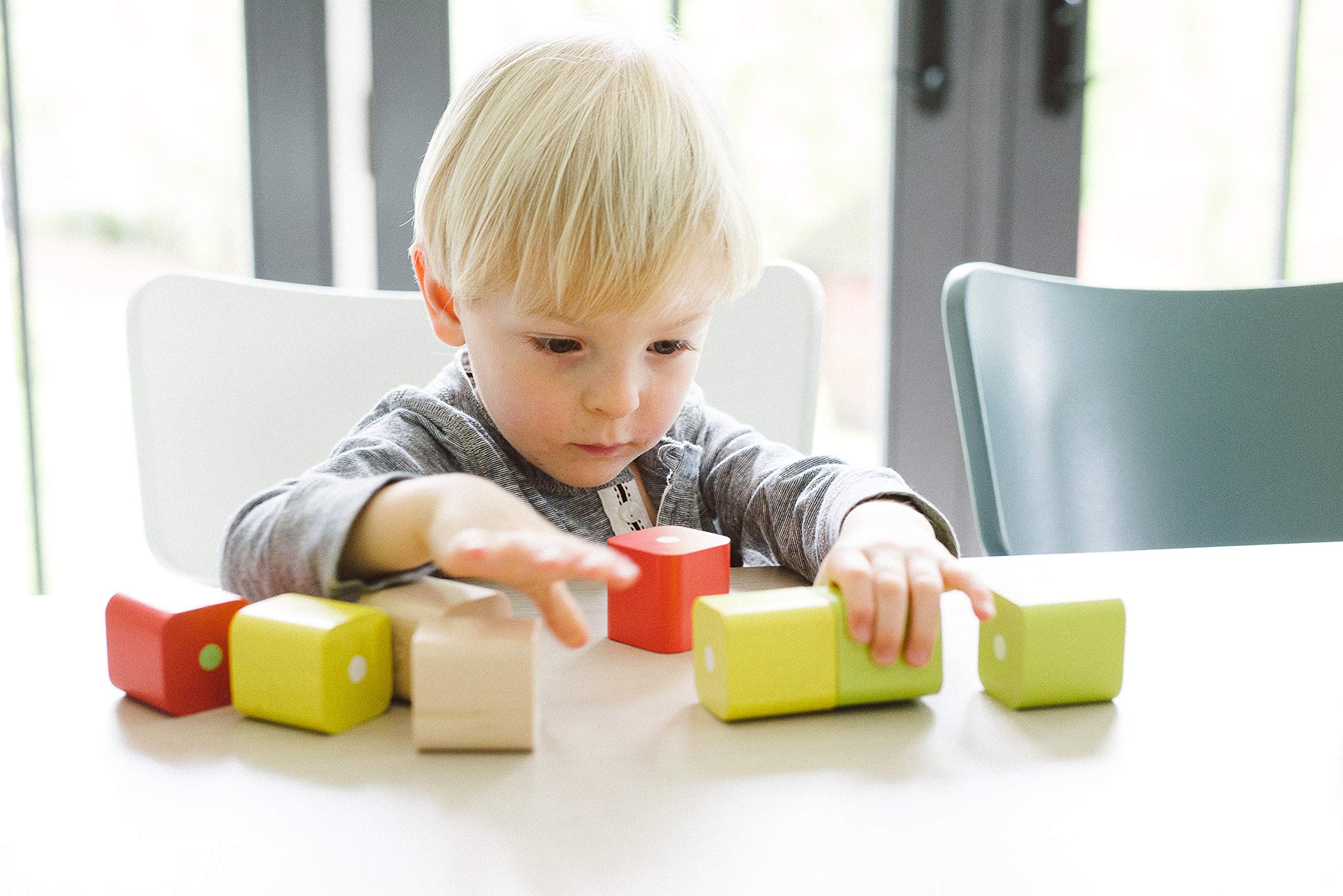 Tegu 6 Piece Magnetic Baby’s First Building Blocks, Tints