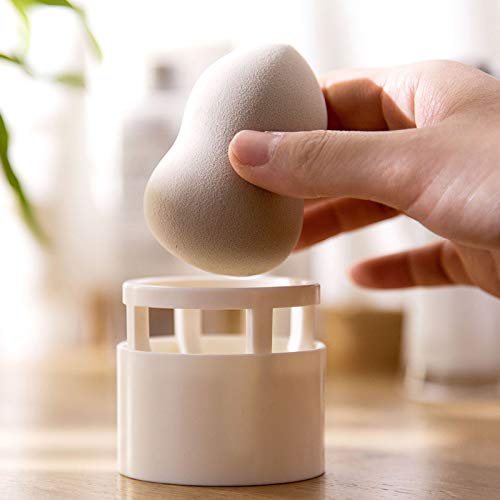 Makeup Sponge Blender Holder Travel Carrying Case Sponge Drying Rack Stand Holder Egg Powder Puff Drying Shelf Cute(NO SPONGE INCLUDED)