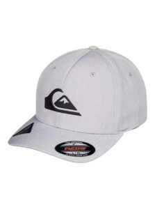 quiksilver mens amped up hat baseball cap, sleet heather, small-medium us