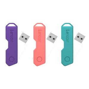 lexar jumpdrive twistturn2 usb 2.0 flash drive, 32gb, assorted colors, ljdtt2-32gabod20