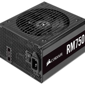 Corsair RM750, RM Series, 80 Plus Gold Certified, 750 W Fully Modular ATX Power Supply - Black