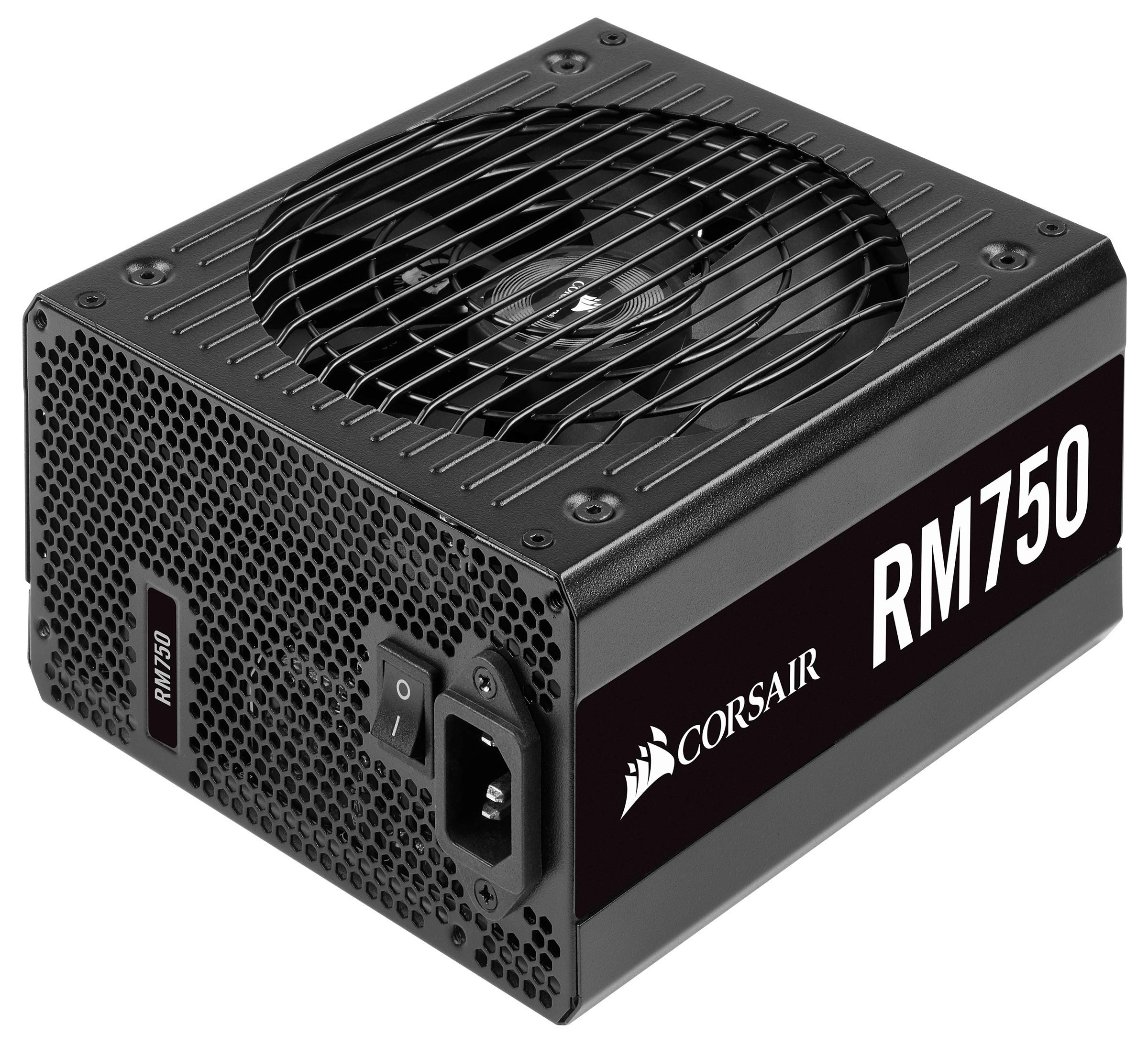 Corsair RM750, RM Series, 80 Plus Gold Certified, 750 W Fully Modular ATX Power Supply - Black