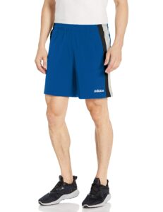 adidas men's clima colorblock short glory blue/legend ink/dark gray large