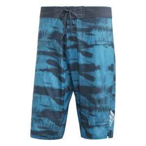 adidas men's 2 colored tech short legacy blue/shock cyan 33"