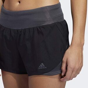 adidas men's Run It Short Black Small 3"