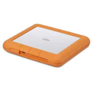 lacie rugged raid shuttle 8tb external hard drive portable hdd - usb-c usb 3.0 compatible, drop shock dust water resistant, for mac and pc computer desktop laptop, 1 mo adobe cc (stht8000800)