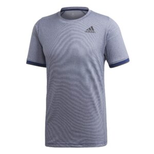 adidas men's tennis freelift tee tech indigo large