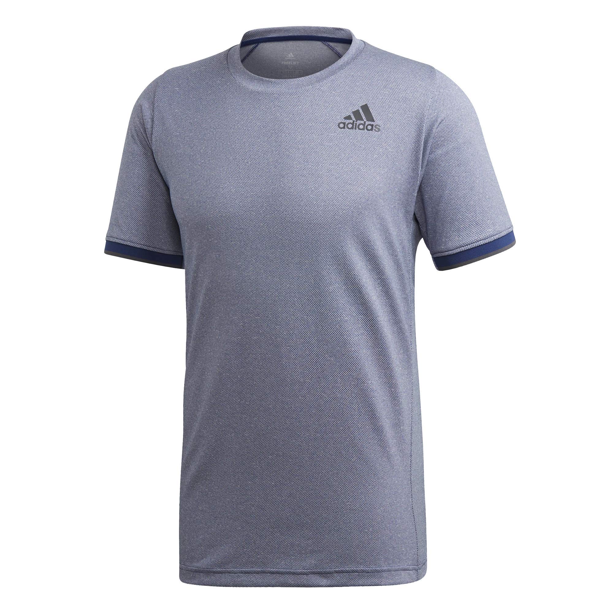 adidas Men's Tennis Freelift Tee Tech Indigo Large