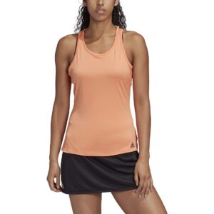 adidas women's club tank amber tint/gray x-large