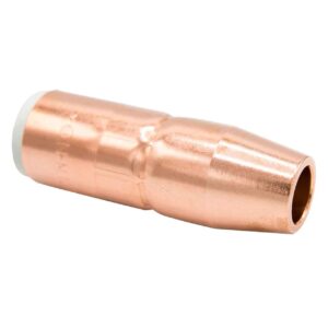 Miller Electric Nozzle,12.7mm Bore,Copper, 1/2" Bore - 1/8" Recess