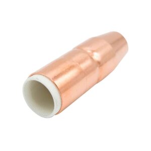 Miller Electric Nozzle,12.7mm Bore,Copper, 1/2" Bore - 1/8" Recess