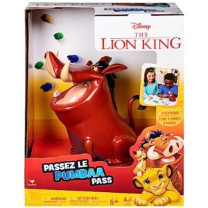 spin master games disney lion king pumbaa pass game for families, teens, and adults