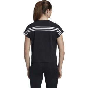 adidas Women's Must Haves 3-Stripes Tee Black/White Large