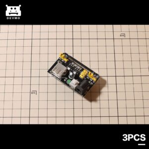 DEVMO 3PCS 3X MB102 Breadboard Power Supply Module Prototype DC 6.5-12V to 3.3V 5V USB Compatible with Ar-duino Bread Board