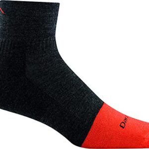 Darn Tough Men's1/4 Steely Midweight Sock with Cushion & Full Cush Toe Box - Graphite X-Large