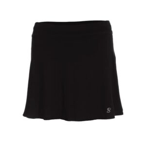 sofibella 15 in uv staples womens tennis skirt - black/m