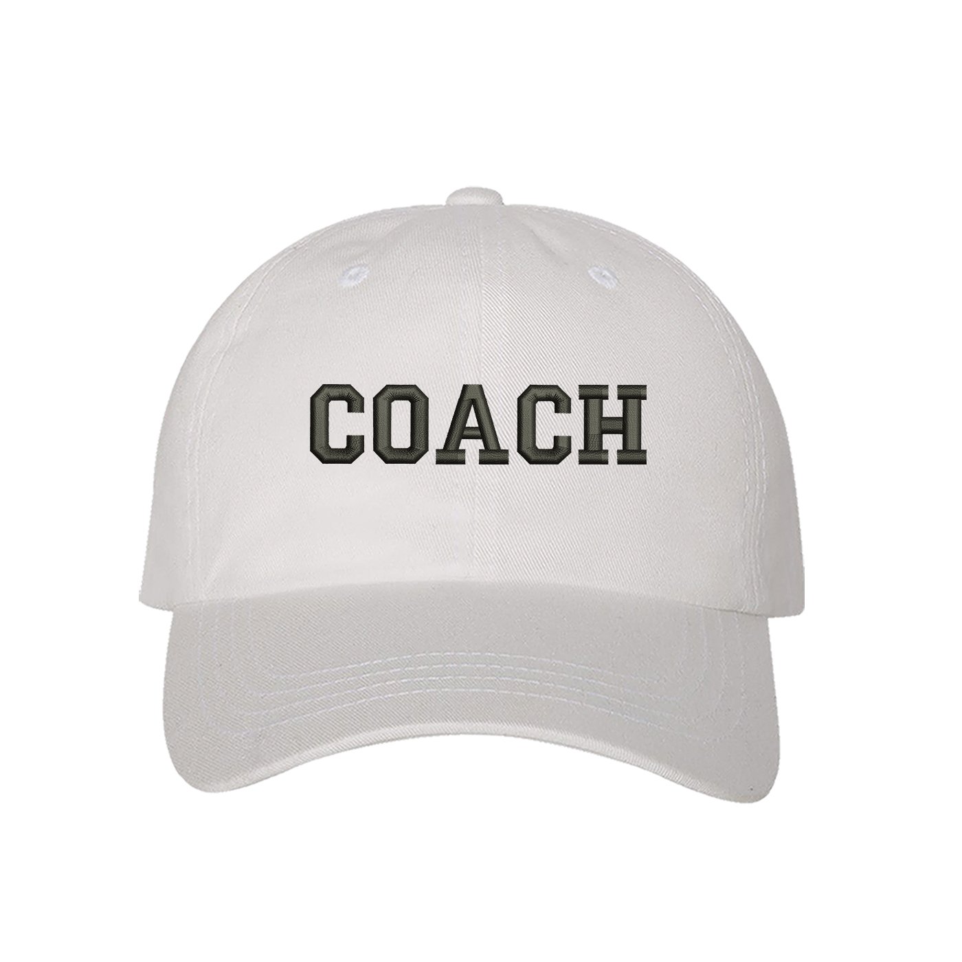 Prfcto Lifestyle Coach Baseball Hat - Unisex - Sports Coach Baseball Caps (White)