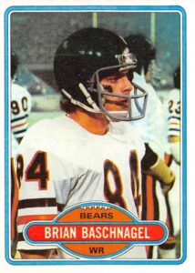 1980 topps #21 brian baschnagel chicago bears nfl football card nm-mt