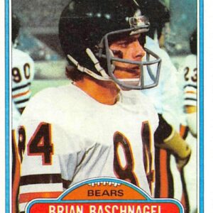 1980 Topps #21 Brian Baschnagel Chicago Bears NFL Football Card NM-MT