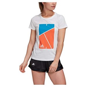 adidas Women's Court Tee White Small