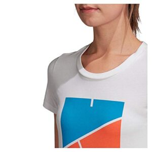 adidas Women's Court Tee White Small