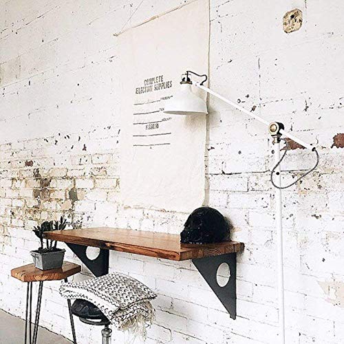 FOF FRIEND OF FAMILY Industrial Rustic Wall-Mounted Table, Dining Table Desk, Pine Wood Wall-Mounted Bar Tables (47"X18")