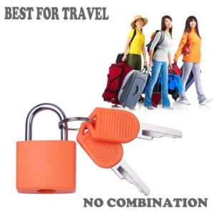 Padlock (8 Pack) Small Padlock with Key for Luggage Lock, Backpack, Gym Locker Lock, Suitcase Lock, Classroom Matching Game and More