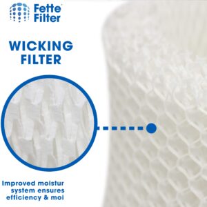 Fette Filter -Premium Humidifier Filters Compatible with Honeywell Humidifier Filter HAC-504, HAC-504AW & Honeywell Filter A & Cool Mist Humidifiers (QTY 4)