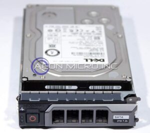 dell - 2 tb 7200 rpm enterprise sata 3.5" hard drive for poweredge/powervault systems. equipped with tray. mfr p/n: 2g4hm (renewed)