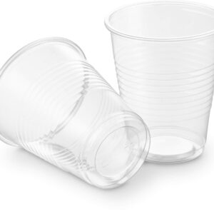 PLASTICPRO plastic Cups 5 oz Disposable Clear Beverage Tumbler (500 Count)