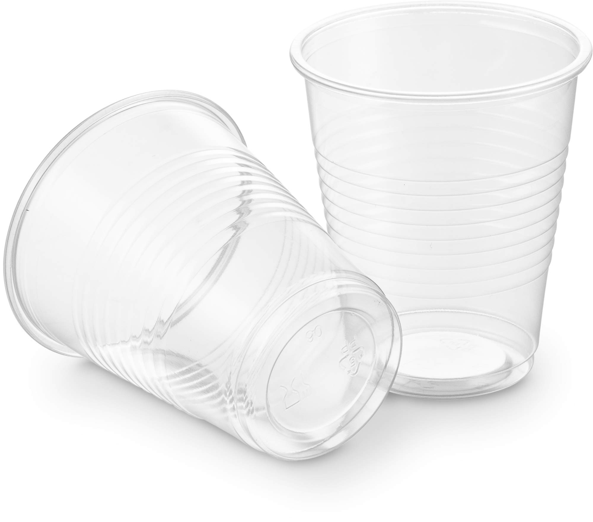 PLASTICPRO plastic Cups 5 oz Disposable Clear Beverage Tumbler (500 Count)