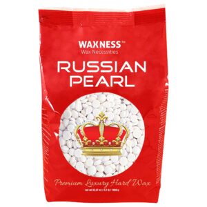 waxness polymer blend premium luxury hard wax beads russian pearl 2.2 lb / 1 kg