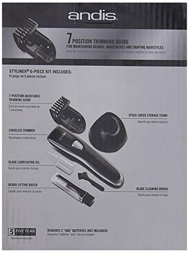 Andis Cordless Styliner Shave 'N Trim Kit, Black