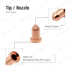 Spectrum 375 625 X-TREME Cutter Nozzle 249927 Tip 30A 249926 Electrode fit Miller Plasma Cutting XT30 XT40 Torch PKG-25