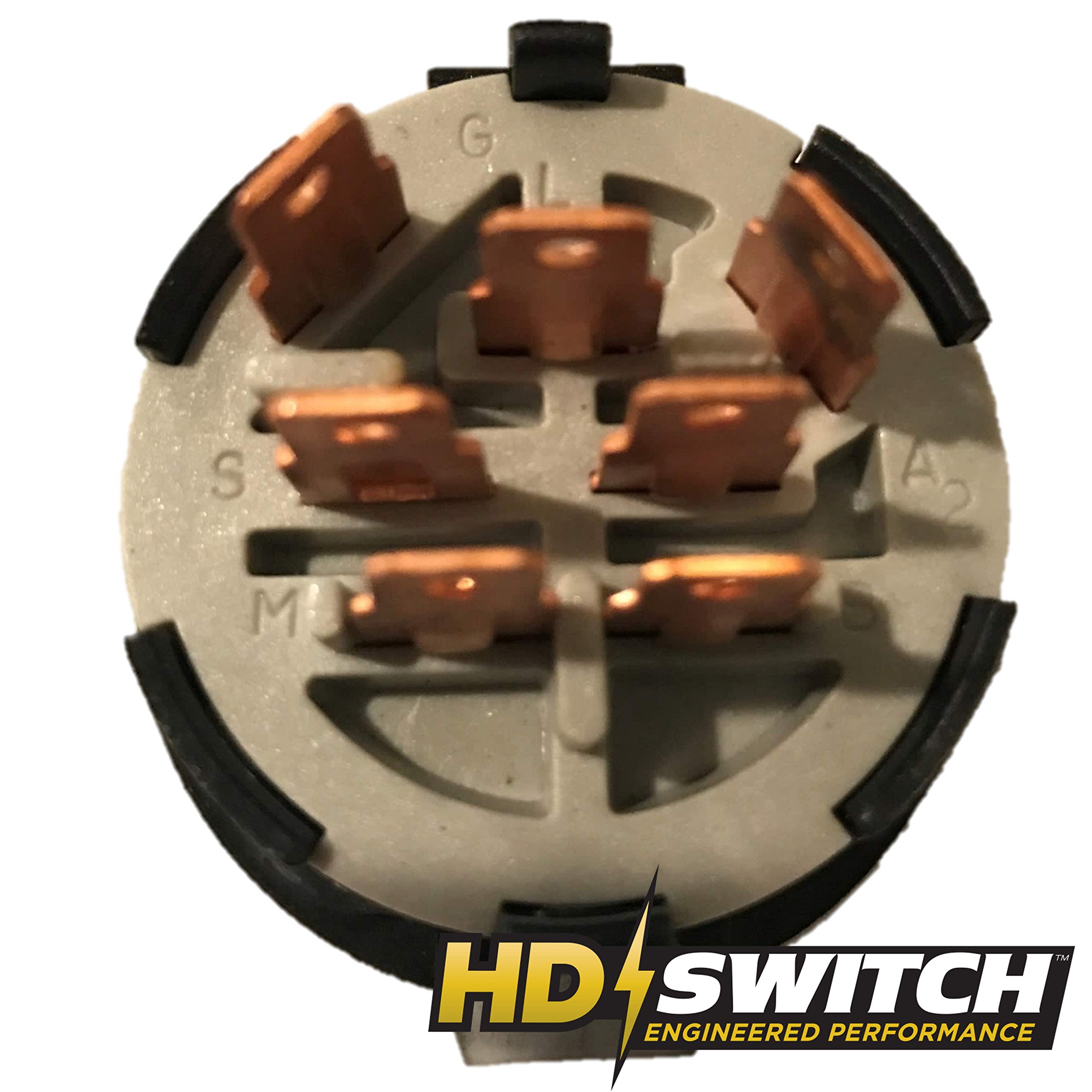 HD Switch Starter Ignition Switch Replaces John Deere LA100 LA105 LA110 LA115 LA120 LA125 LA130 LA135 LA140 LA145 LA150 LA155 LA165 LA175 Includes 1 Umbrella & 1 Steel Key & Free Carabiner